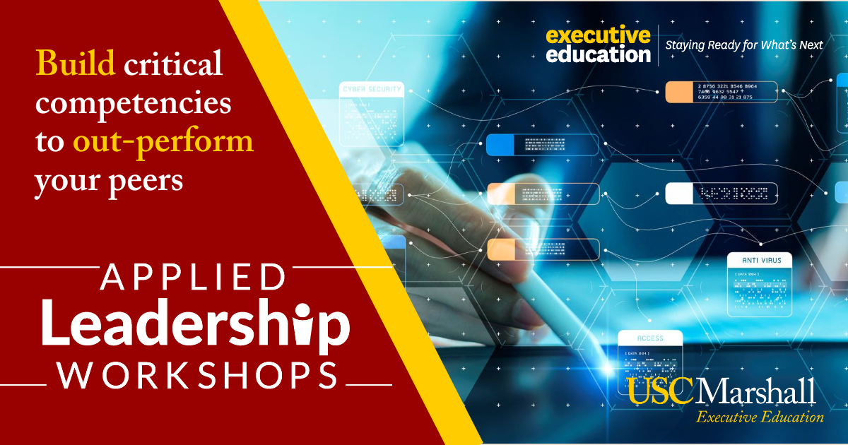 Applied Leadership Workshops - USC Marshall Exec Ed
